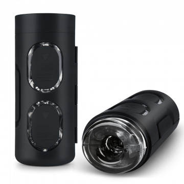 X-ZO6015 Zolo Strokemeister Squeezeable Male Masturbator - Black Honey's Place