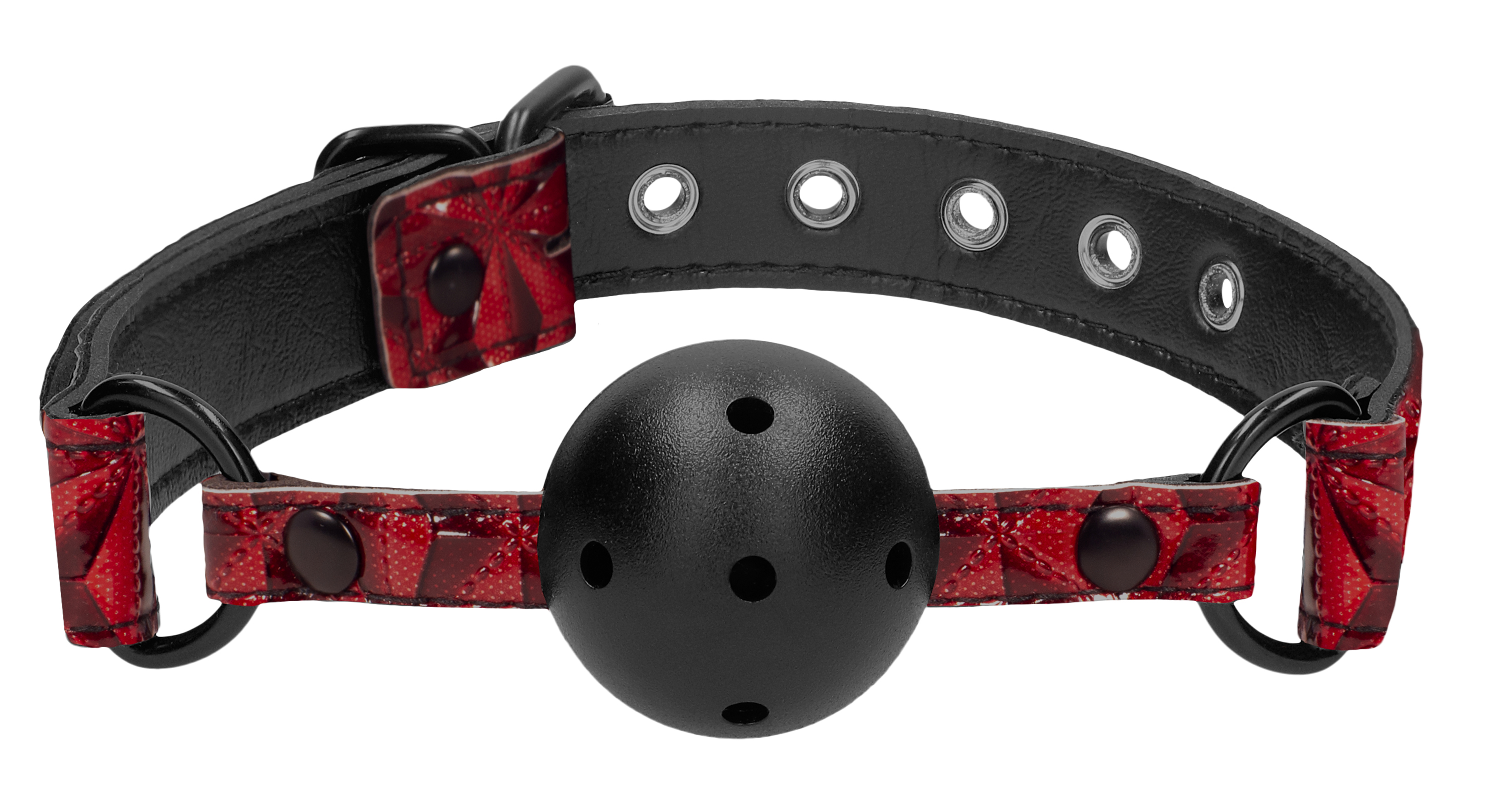 OU-OU345BUR Breathable Luxury Ball Gag - Burgundy Honey's Place