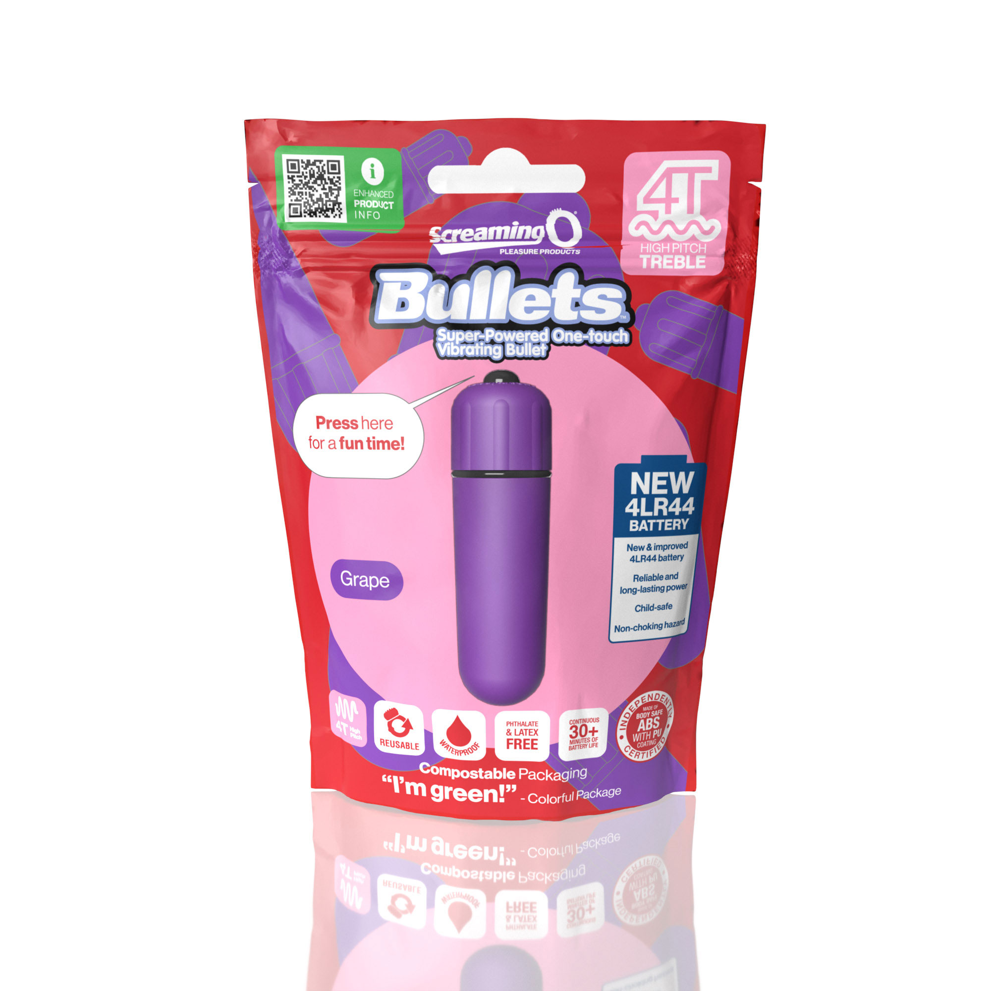 SO-4TBUL-GP Screaming O 4t - Bullet - Super Powered One Touch Vibrating ...