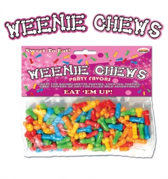 HTP2120 Weenie Chews Multi Flavor Assorted Penis Shaped Candy - 125 ...